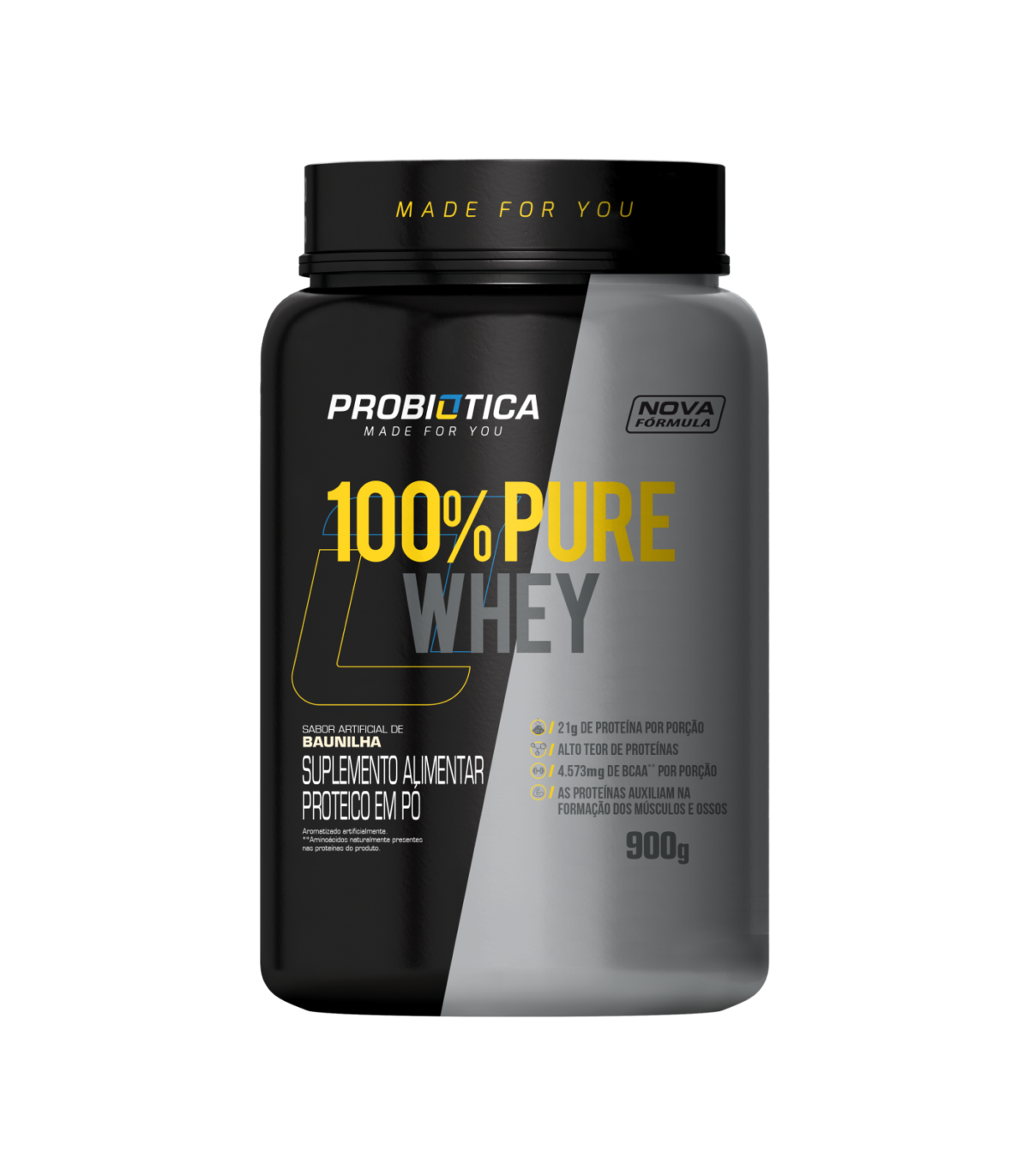 100% Pure Whey 900g - Baunilha | Probiotica Portugal